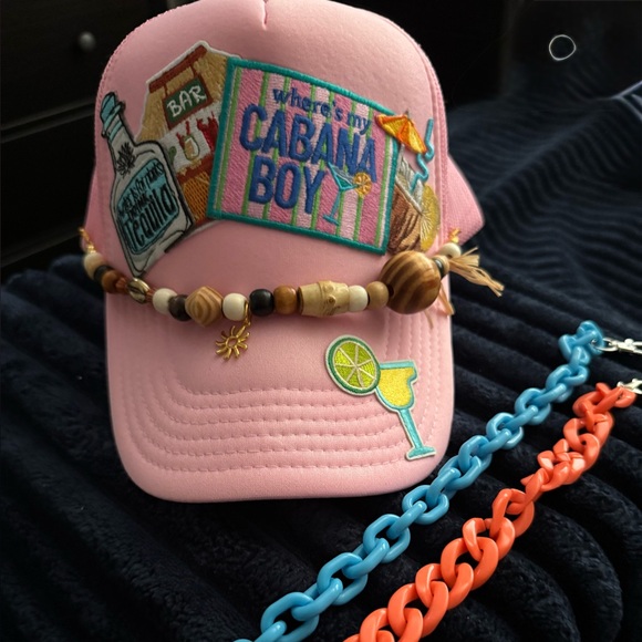 OTTO | Accessories | Otto Pink Custom Trucker Hat With Colorful Patches ...